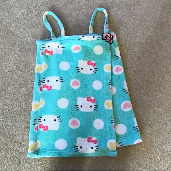 Intimates & Sleepwear | Hello Kitty Turquoise Tiffany Blue Towel | Poshmark